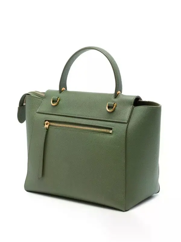 Celine Micro Grained Calfskin Belt Bag Satchel - Green