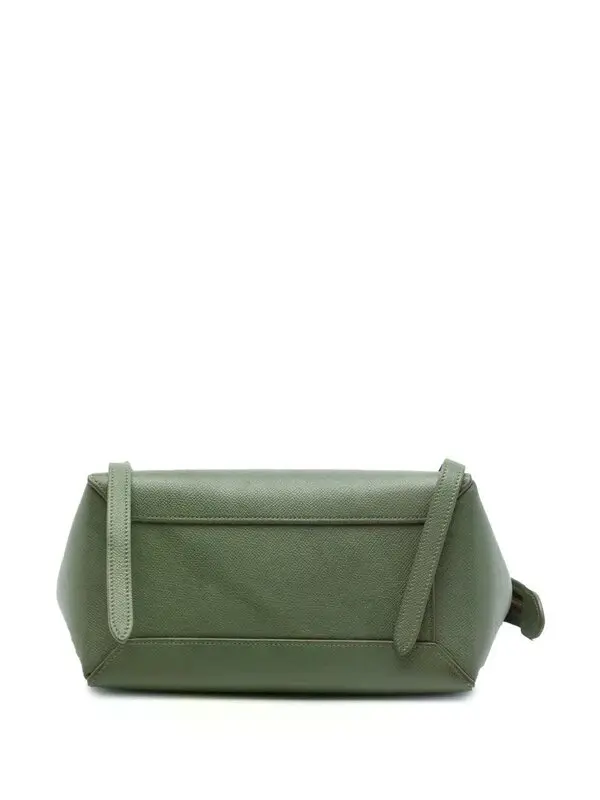 Celine Micro Grained Calfskin Belt Bag Satchel - Green