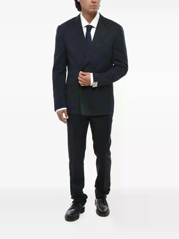 Corneliani Textured Double-breasted Blazer