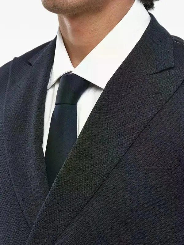 Corneliani Textured Double-breasted Blazer