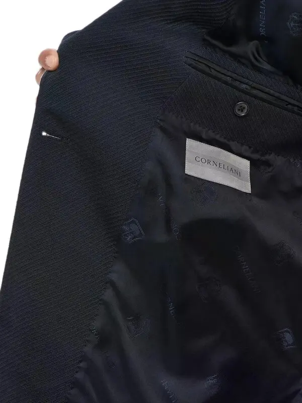 Corneliani Textured Double-breasted Blazer