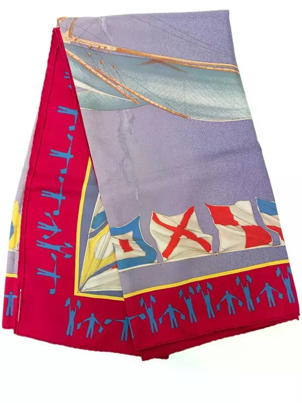 Hermès 1980-2010 En Course Silk Scarf 90 Scarves