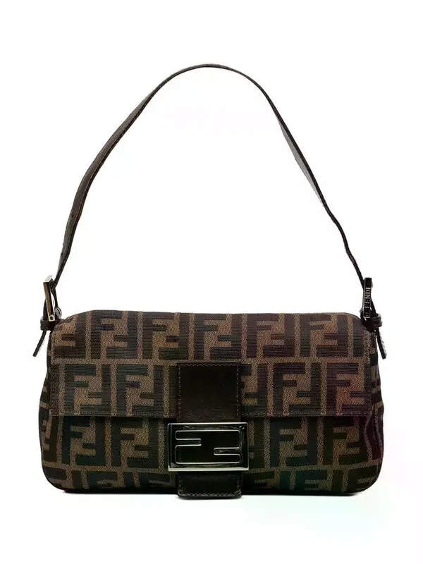 Fendi 20th Century Zucca Canvas Baguette Shoulder Bag