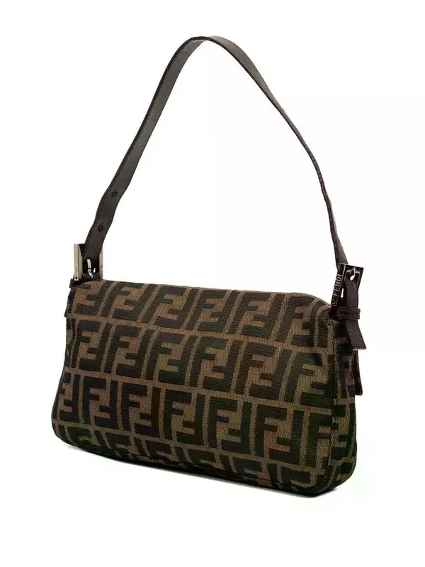 Fendi 20th Century Zucca Canvas Baguette Shoulder Bag