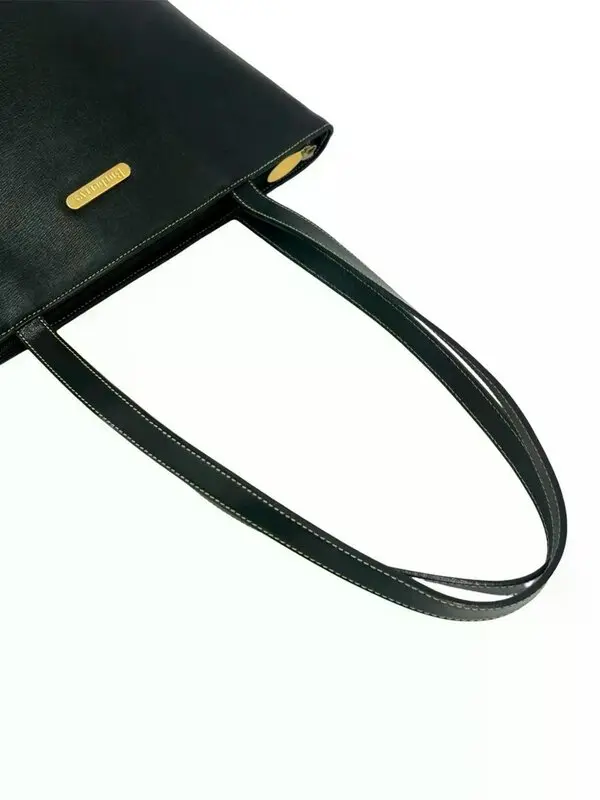 Burberry 1990-2000 Leather Tote Bag
