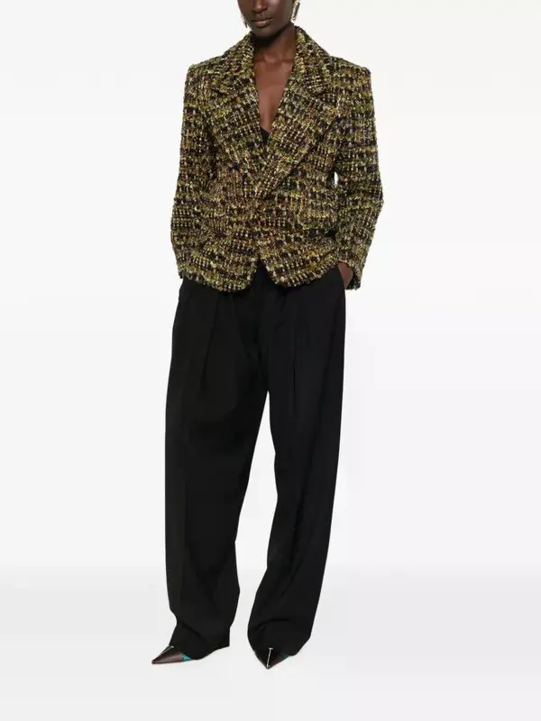 Saint Laurent Long-sleeve Buttoned Blazer - Green
