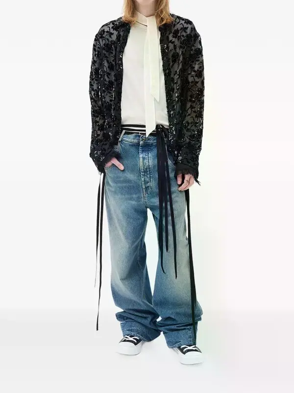 ANN DEMEULEMEESTER Andre Floral-devoré Shirt