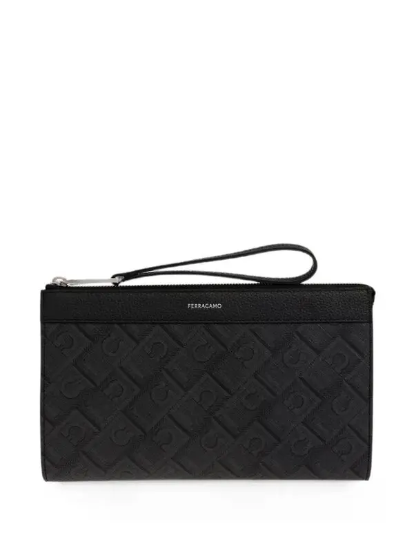 FERRAGAMO Gancini Monogram Pouch