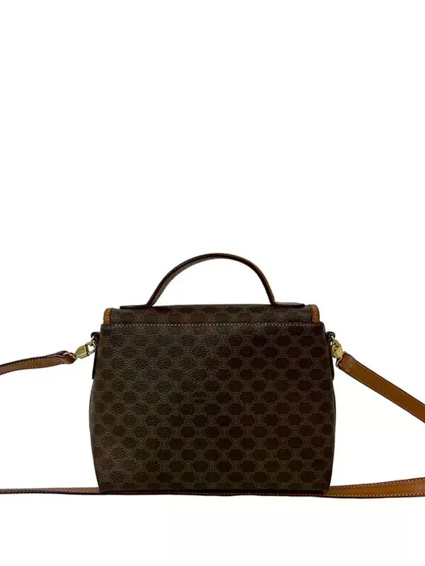 Celine 2012 Macadam Coated Canvas Satchel