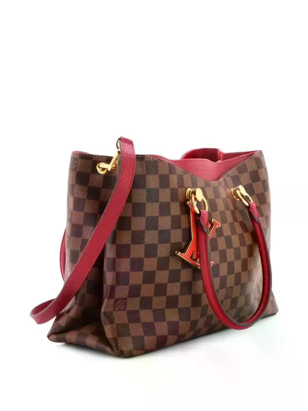 LOUIS VUITTON Riverside Handbag Damier Leather Tote - Brown