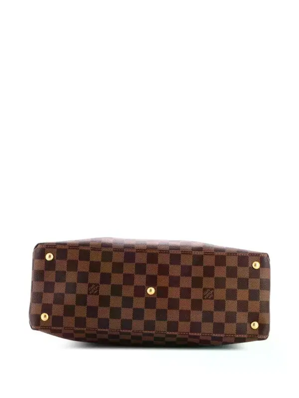 LOUIS VUITTON Riverside Handbag Damier Leather Tote - Brown