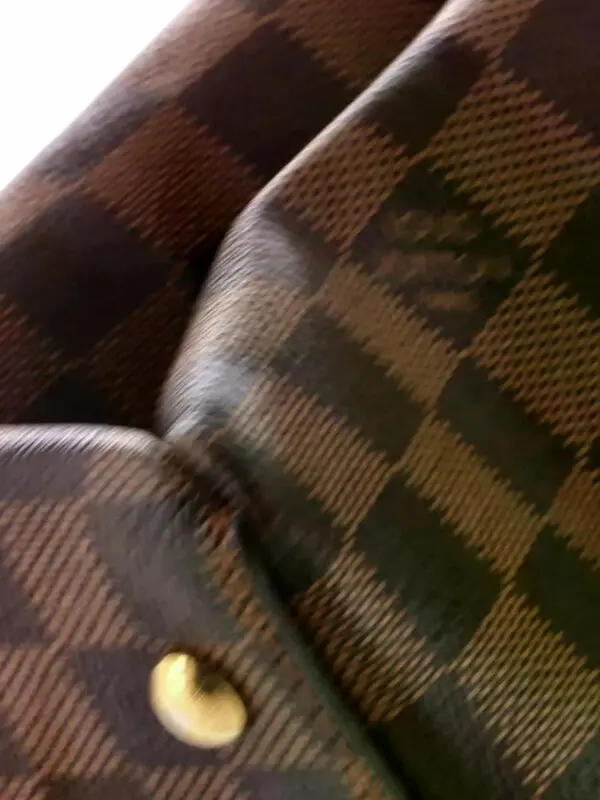 LOUIS VUITTON Riverside Handbag Damier Leather Tote - Brown
