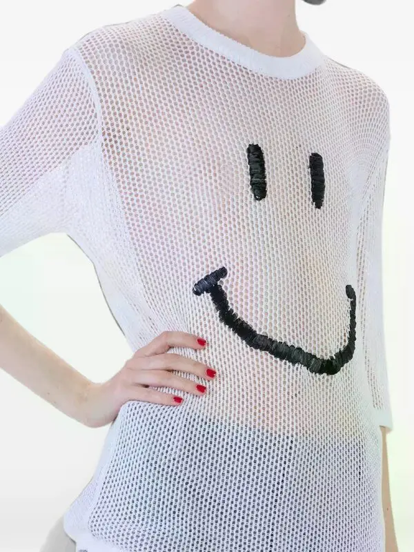 Moschino Smiley Mesh T-shirt