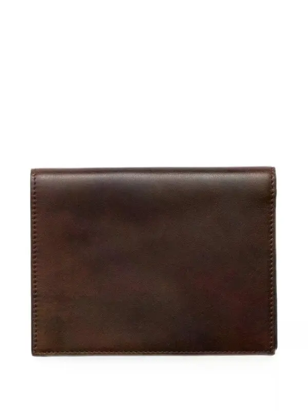 Prada Antiqued-leather Wallet