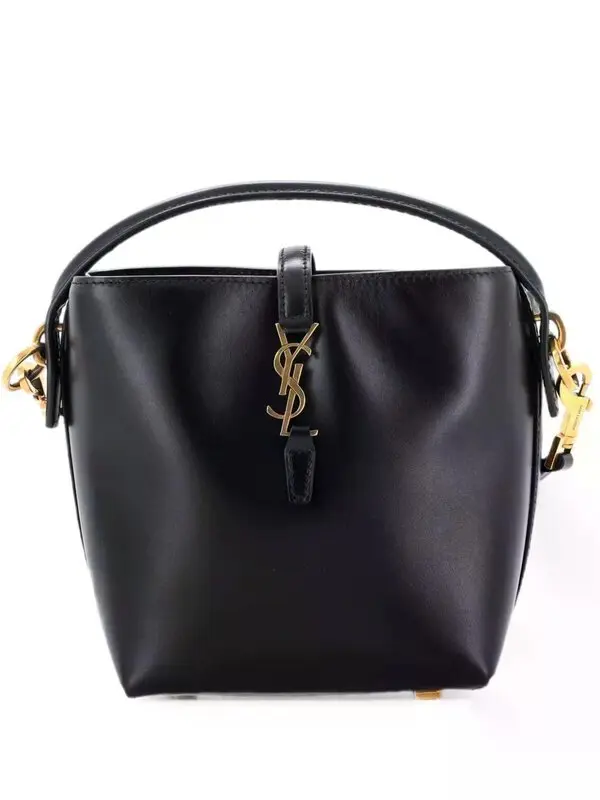 Saint Laurent Le 37 Leather Mini Bucket Bag