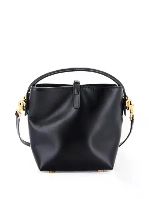 Saint Laurent Le 37 Leather Mini Bucket Bag