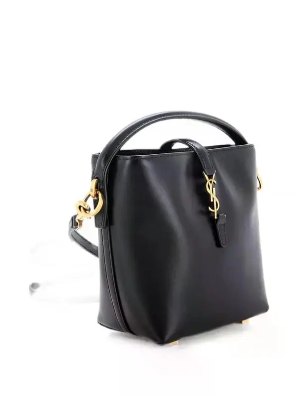 Saint Laurent Le 37 Leather Mini Bucket Bag