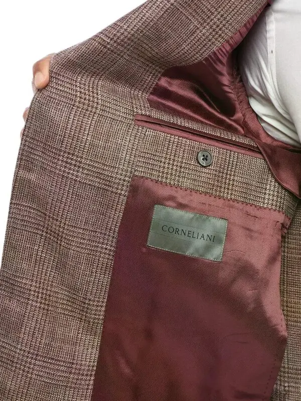 Corneliani District Check Blazer