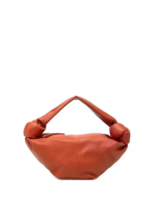 Bottega Veneta Mini Calfskin Double Knot Handbag - Orange