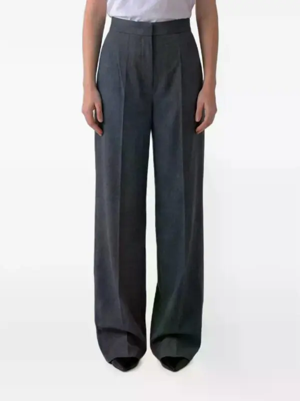 Max Mara Pleated Wool Palazzo Pants