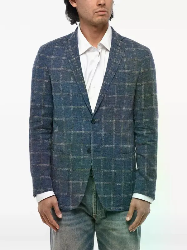 Corneliani Checked Single-breasted Blazer