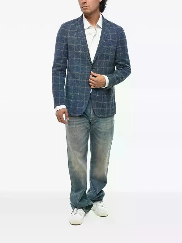 Corneliani Checked Single-breasted Blazer