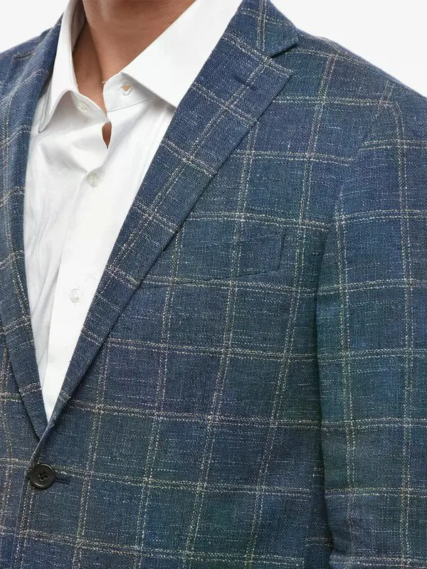 Corneliani Checked Single-breasted Blazer