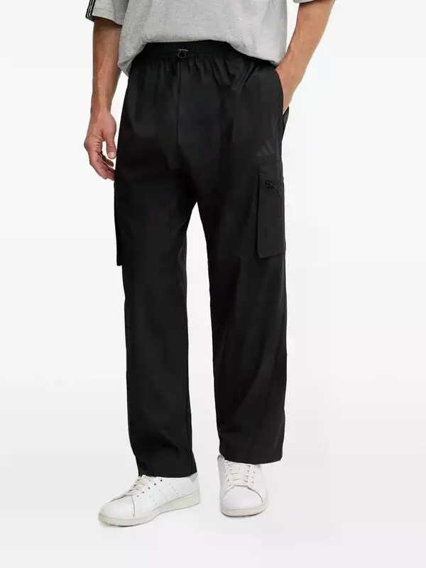 Adidas Logo-print Cargo Pants - Black