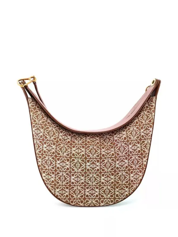 Loewe Luna Anagram Jacquard Hobo Bag - Brown