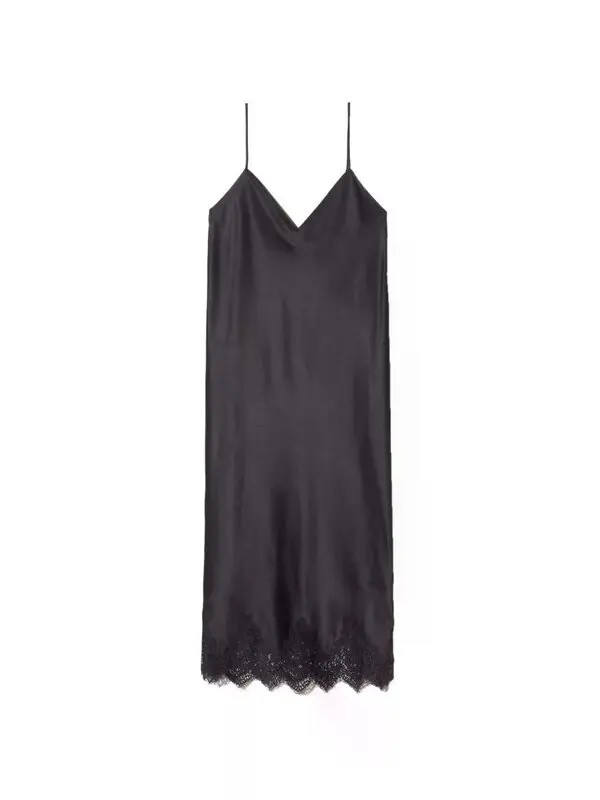 NILI LOTAN Seve Lace-trim Midi Dress