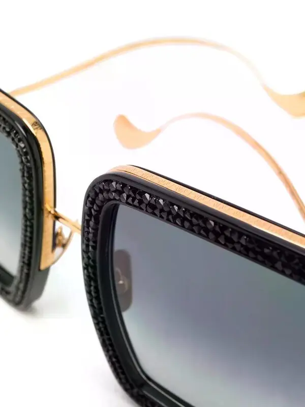 Anna-Karin Karlsson Crystal Embellished Oversize Square Sunglasses