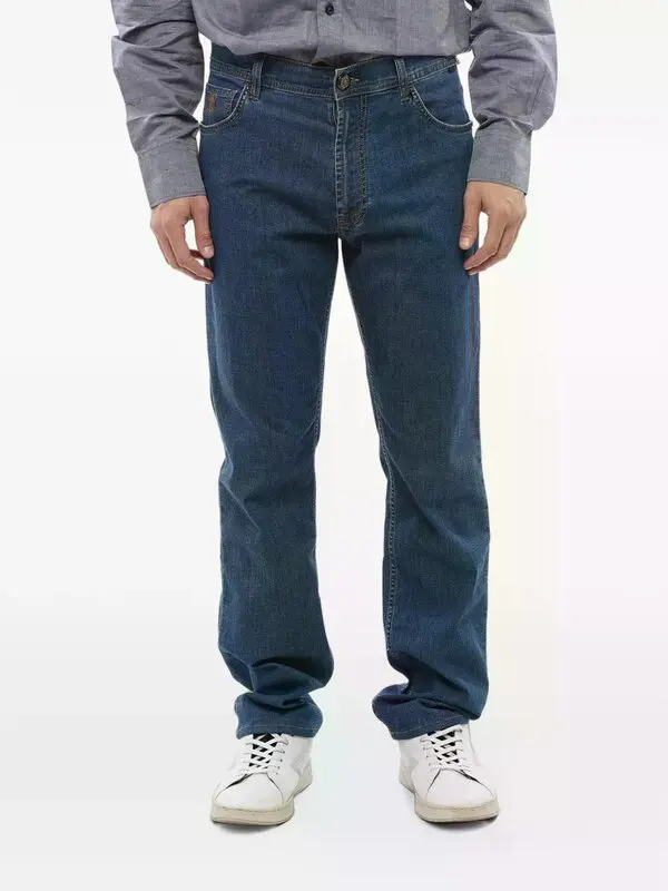 Corneliani Contrasting-stitch Regular-fit Jeans