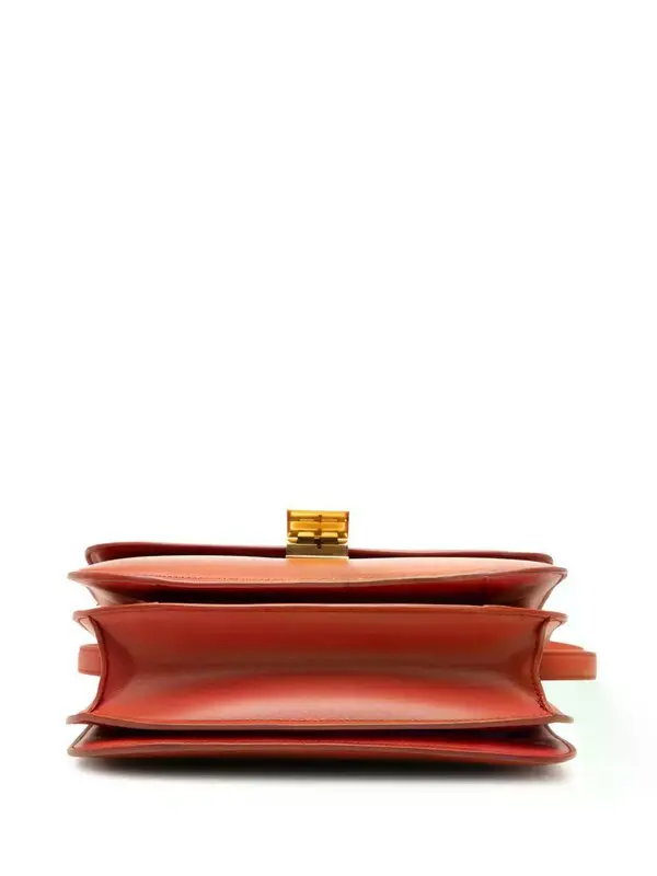 Celine Medium Calfskin Classic Box Crossbody Bag - Orange