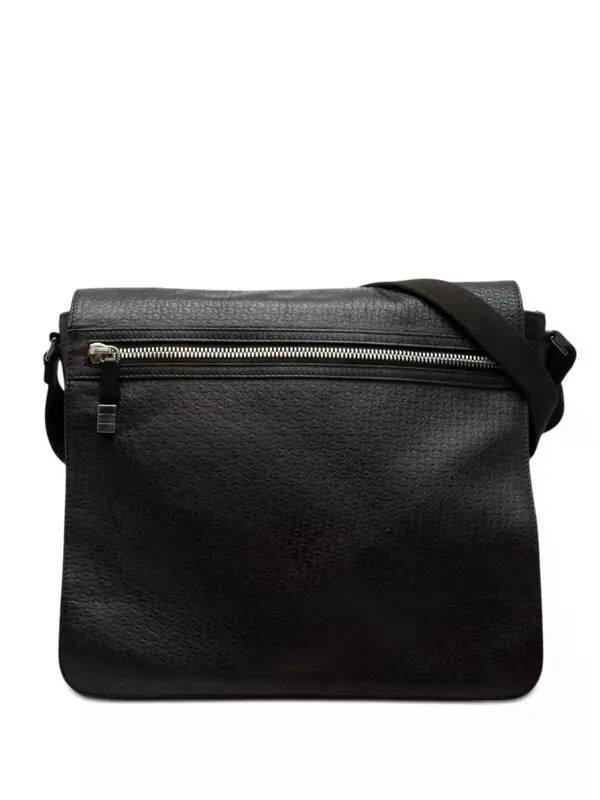 Dior Diorissimo Embossed Leather Messenger Bag