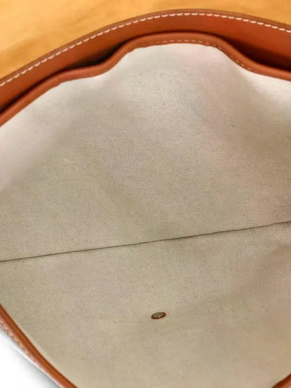 Goyard Coursier Messenger Bag In Coated Canvas And Leather - Brown