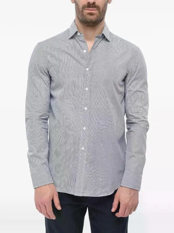 SALVATORE PICCOLO Long-sleeved Striped Shirt