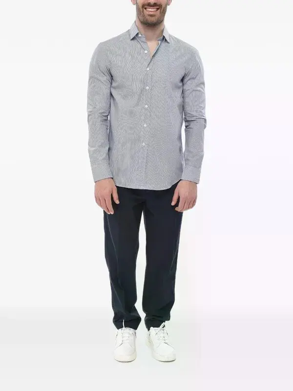 SALVATORE PICCOLO Long-sleeved Striped Shirt