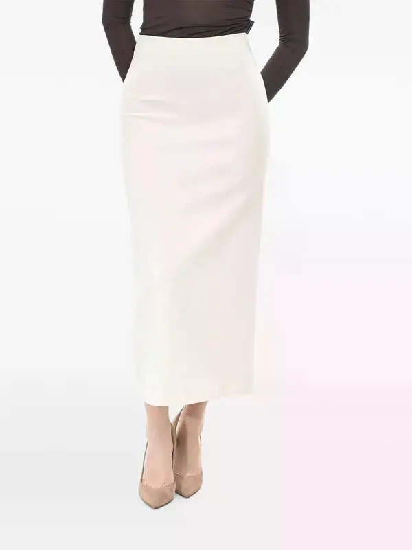 SUPER BLOND High-waisted Midi Skirt