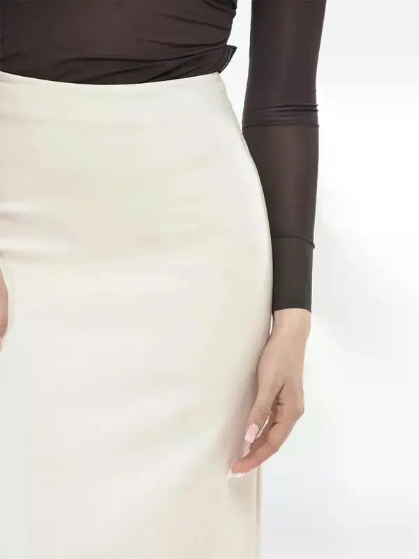SUPER BLOND High-waisted Midi Skirt