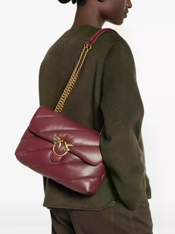 Pinko Love Birds Quilted Shoulder Bag