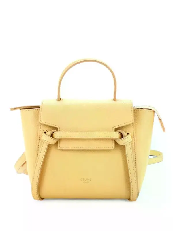 Celine Textured Leather Pico Shoulder Bag