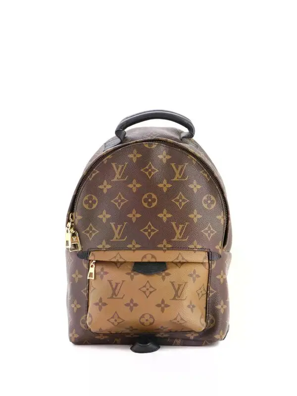 LOUIS VUITTON Palm Springs Reverse Monogram Canvas Pm Backpack - Black