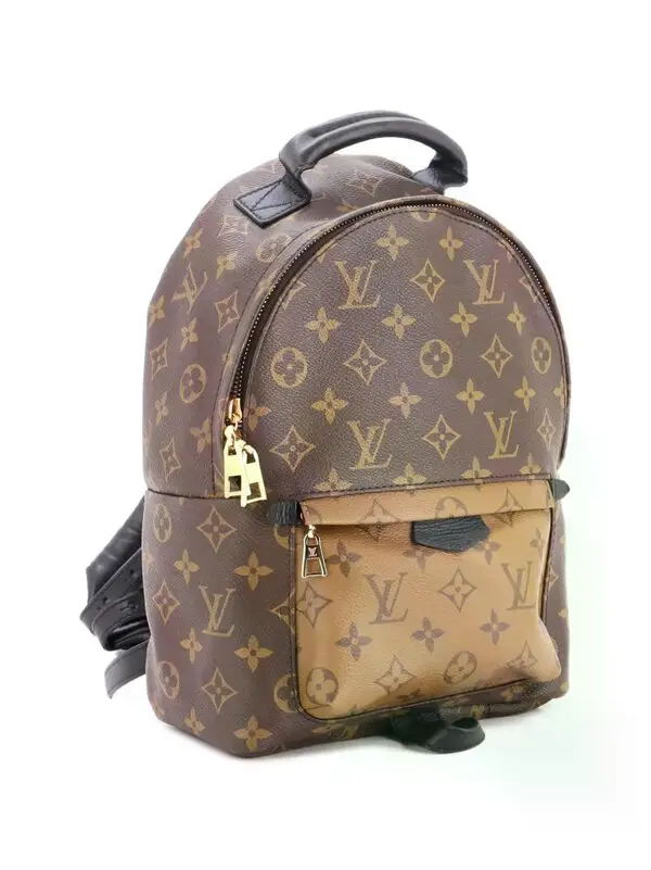 LOUIS VUITTON Palm Springs Reverse Monogram Canvas Pm Backpack - Black