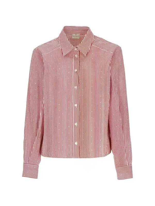 EMME Crystal-embellished Striped Shirt