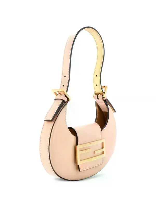 Fendi Cookie Leather Mini Hobo Bag - Pink