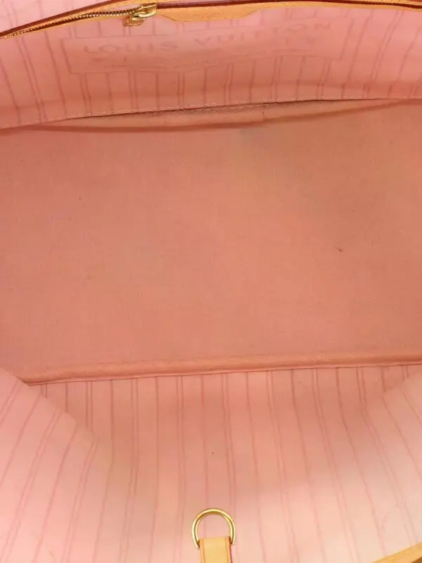 LOUIS VUITTON Neverfull Nm Damier Mm Tote Bag - White