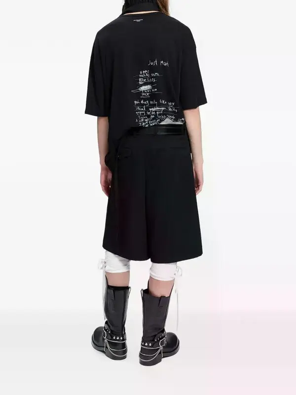ANN DEMEULEMEESTER Slogan-print Cotton T-shirt