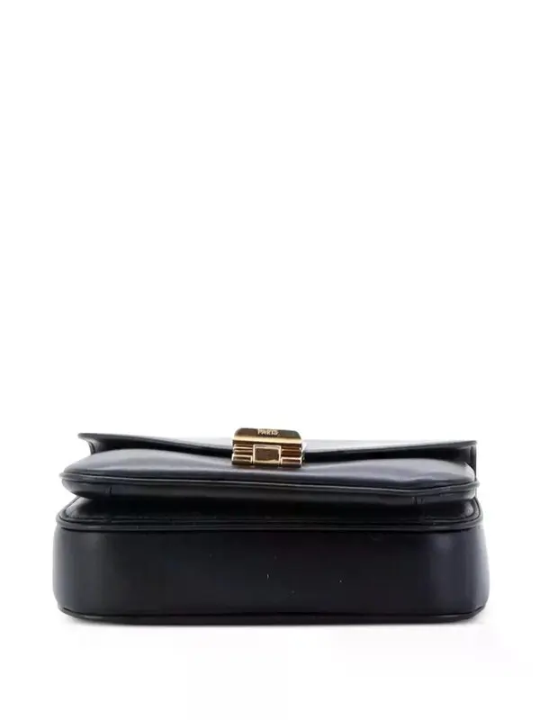Celine Leather Small Shoulder Bag - Black