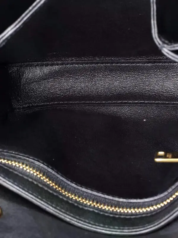 Celine Leather Small Shoulder Bag - Black