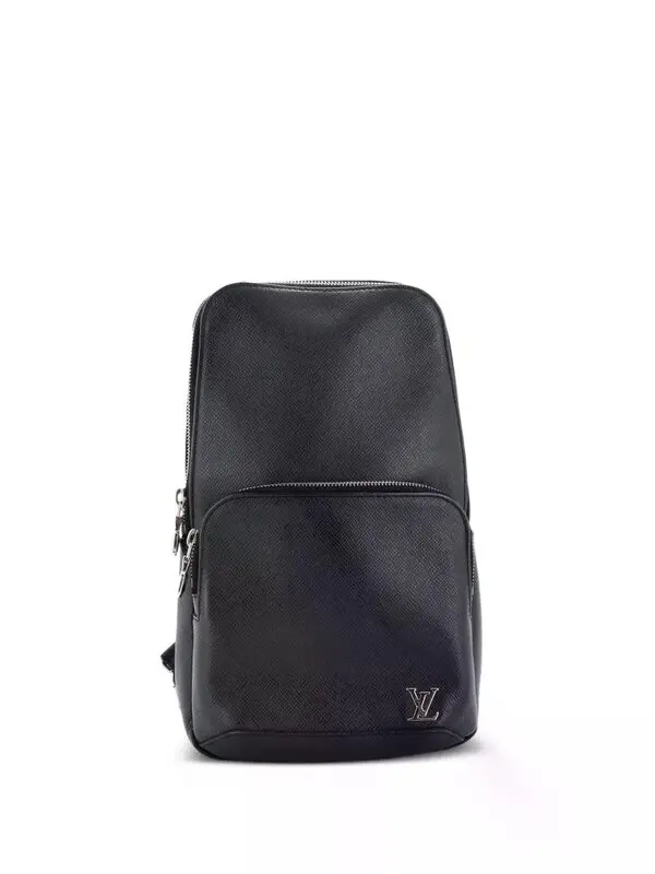LOUIS VUITTON Avenue Sling Bag In Taiga Leather - Black